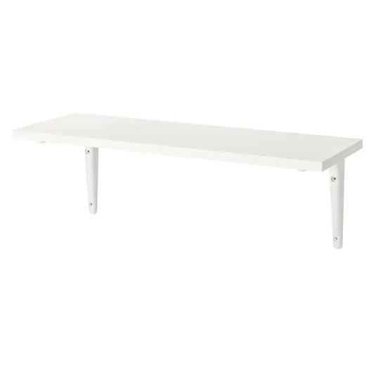 Ikea BURHULT / SIBBHULT Wall shelf, white, 59x20 cm | Shopee Malaysia