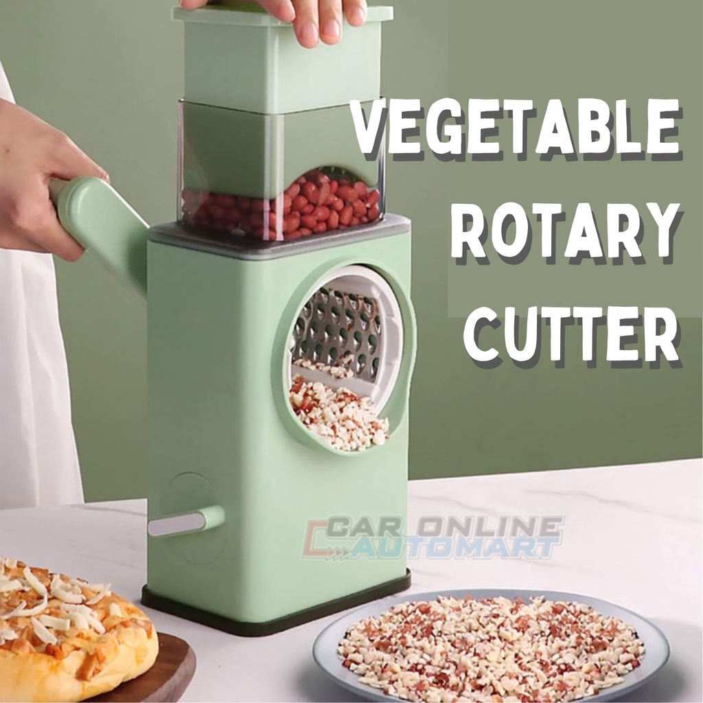 Multi-functional Vegetable Rotary Cutter Food Slicer Non-Slip Base 3 ...