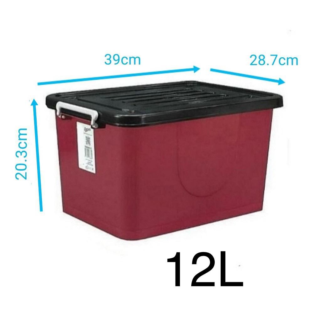 century storage box with wheels 12L - 7992sc * | Shopee Malaysia