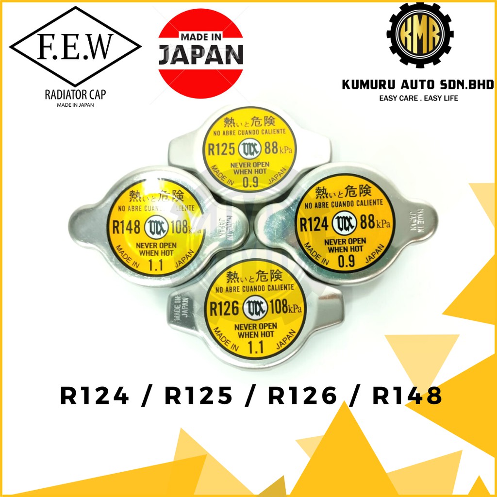 Japan FUTABA F.E.W Engine Radiator Cap Kancil Wira Saga Viva Myvi Alza ...