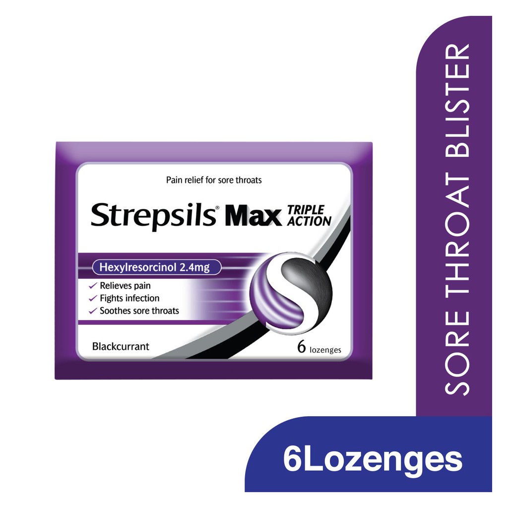 STREPSILS MAX TRIPLE ACTION 6 LOZENGES | Shopee Malaysia