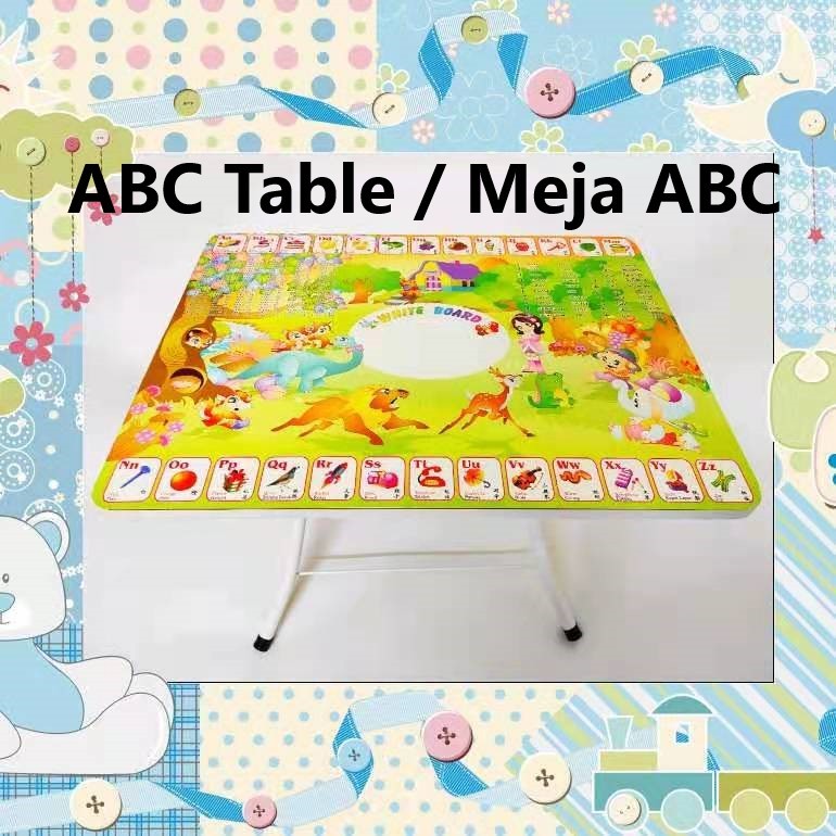 ABC Table / Kids Study Table / Meja Budak / Theme Learning Study Table ...