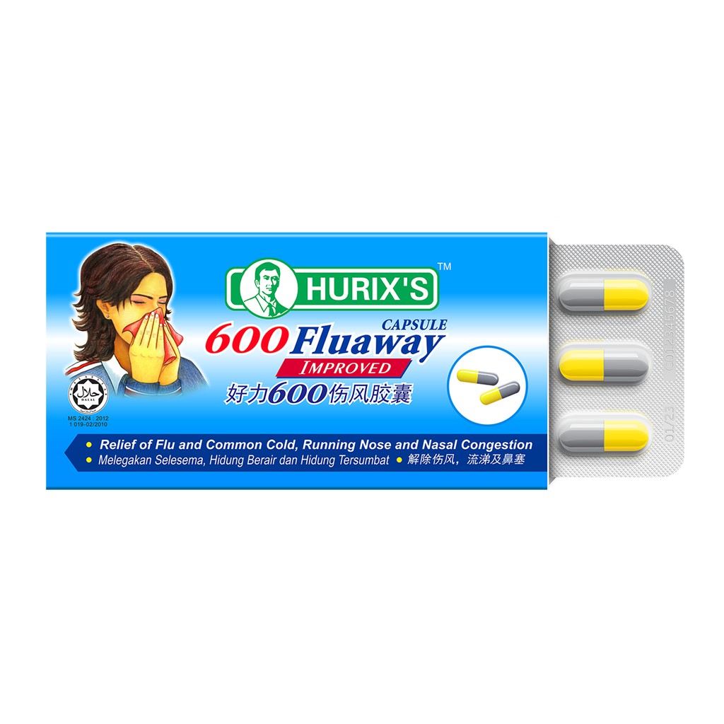 Hurix's 600 Fluaway Capsule Improved | Shopee Malaysia