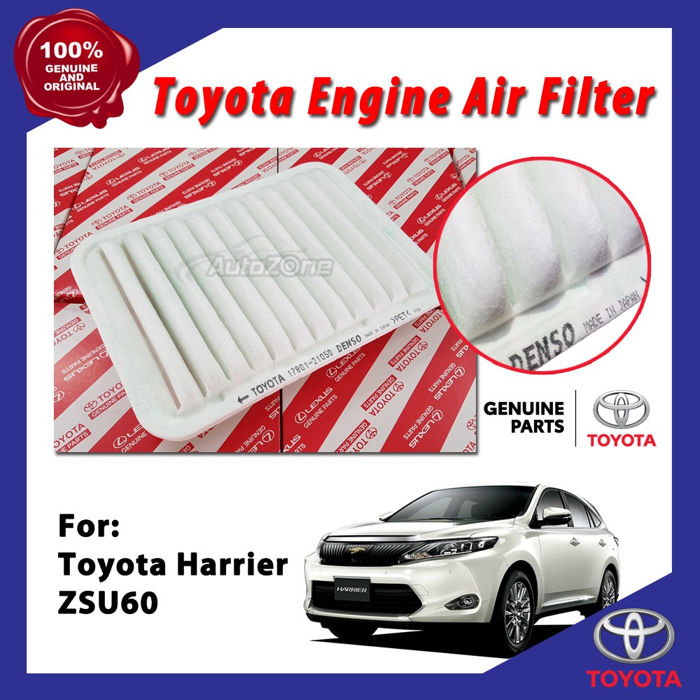 Toyota Original Japan Engine Air Filter Toyota Harrier ZSU60 Penapis ...