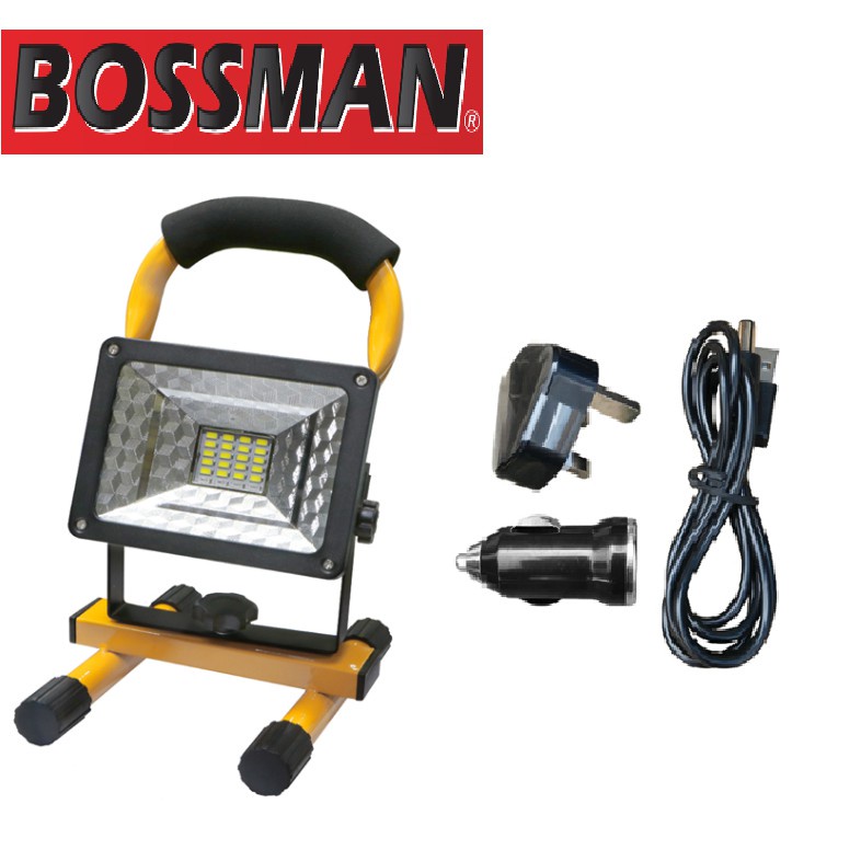 Bossman BRFL30 Rechargeable Flood Light lampu lantai spotlight | Shopee ...