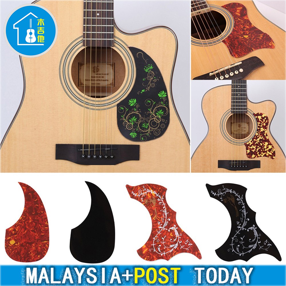 【Fast delivery】Professional Folk Acoustic Guitar Pickguard Sticker, Top ...