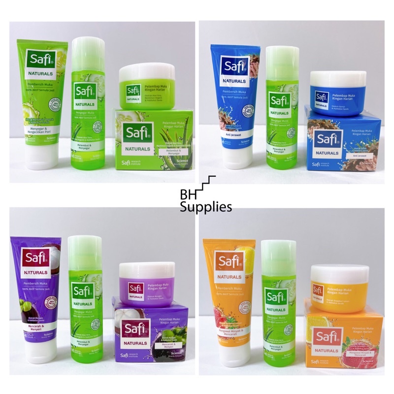 SAFI Basic Skincare Set 3in1 (Set Aloe Vera / Manggis / Gamat ...