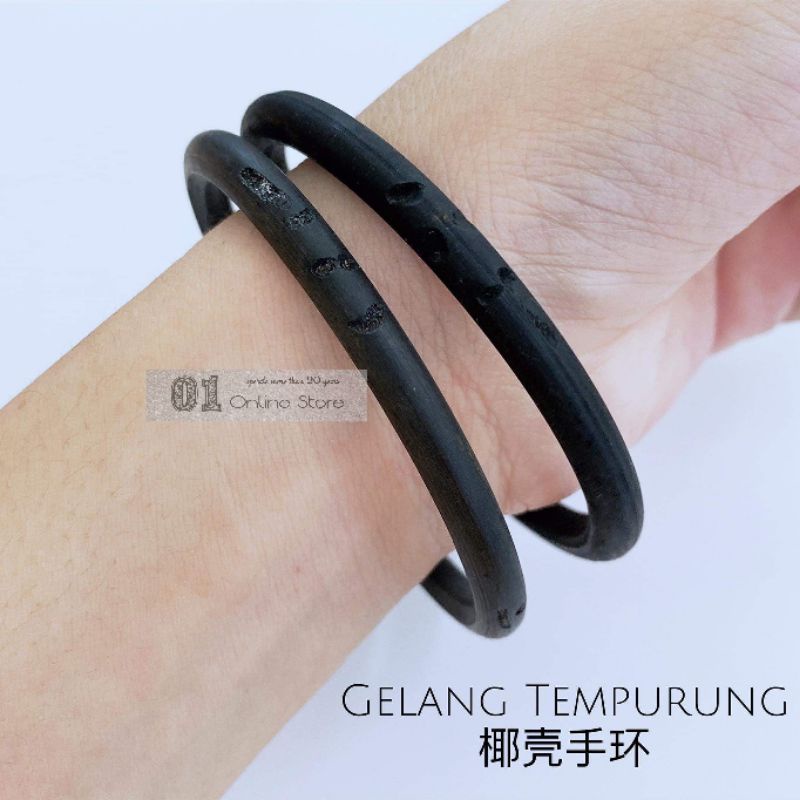 Ready Stock*Coconut Shell Bangle Child Adult*Gelang Tempurung Kelapa ...