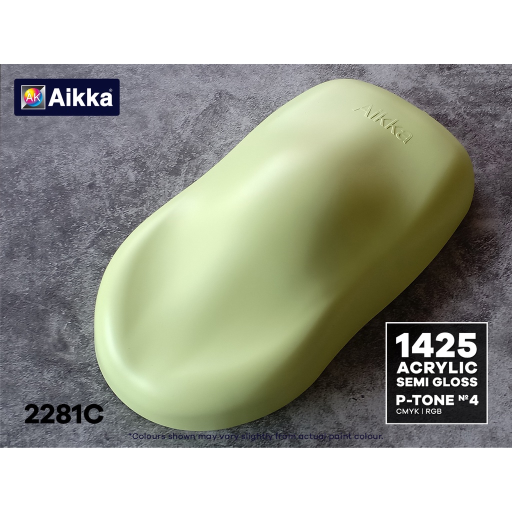 AIKKA Paint PANTONE Colour 2281C / 1425 ACRYLIC SEMI GLOSS PAINT ...