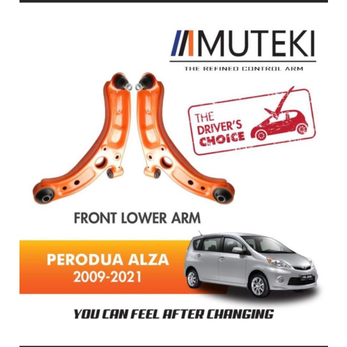 PERODUA ALZA MUTEKI FRONT LOWER ARM WITH STABILIZER LINK | Shopee Malaysia