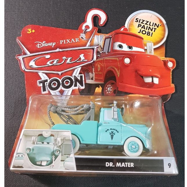 Disney Pixar Cars Cars Toon Main Series Dr. Mater with Mask Up Diecast ...