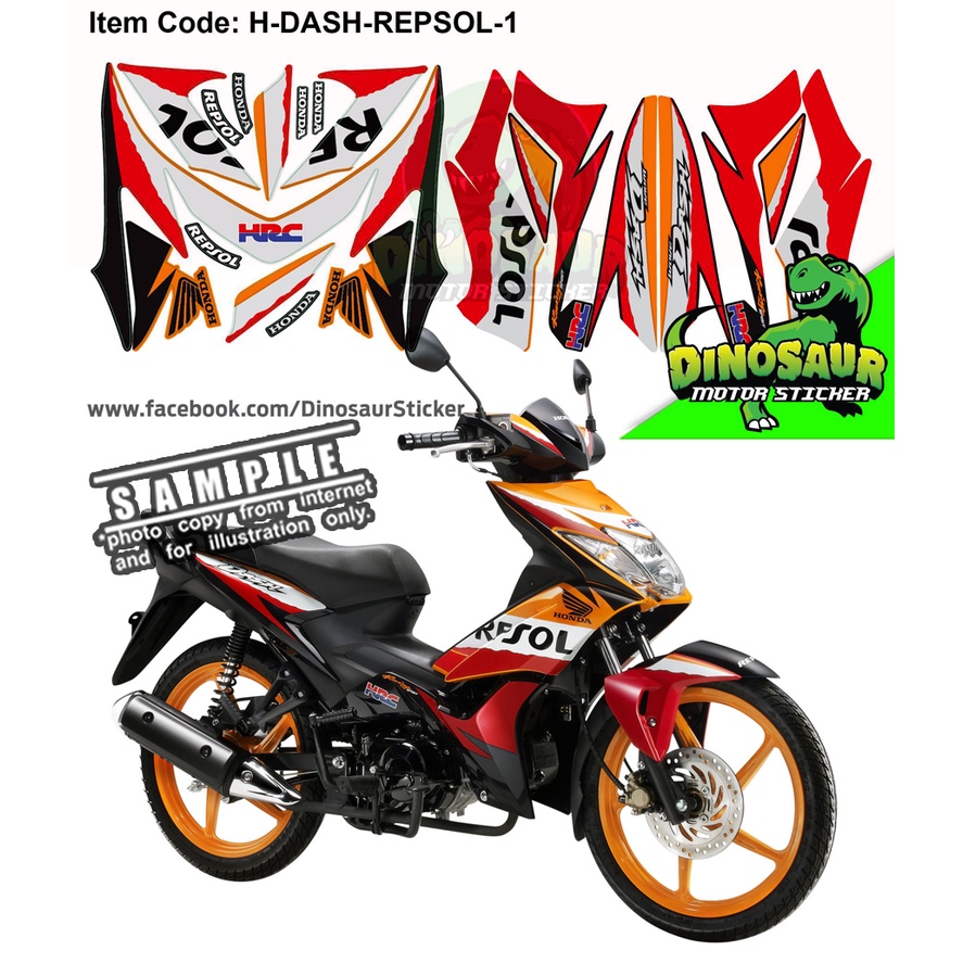 Honda Wave Dash Repsol 1st Model Sticker | Shopee Malaysia