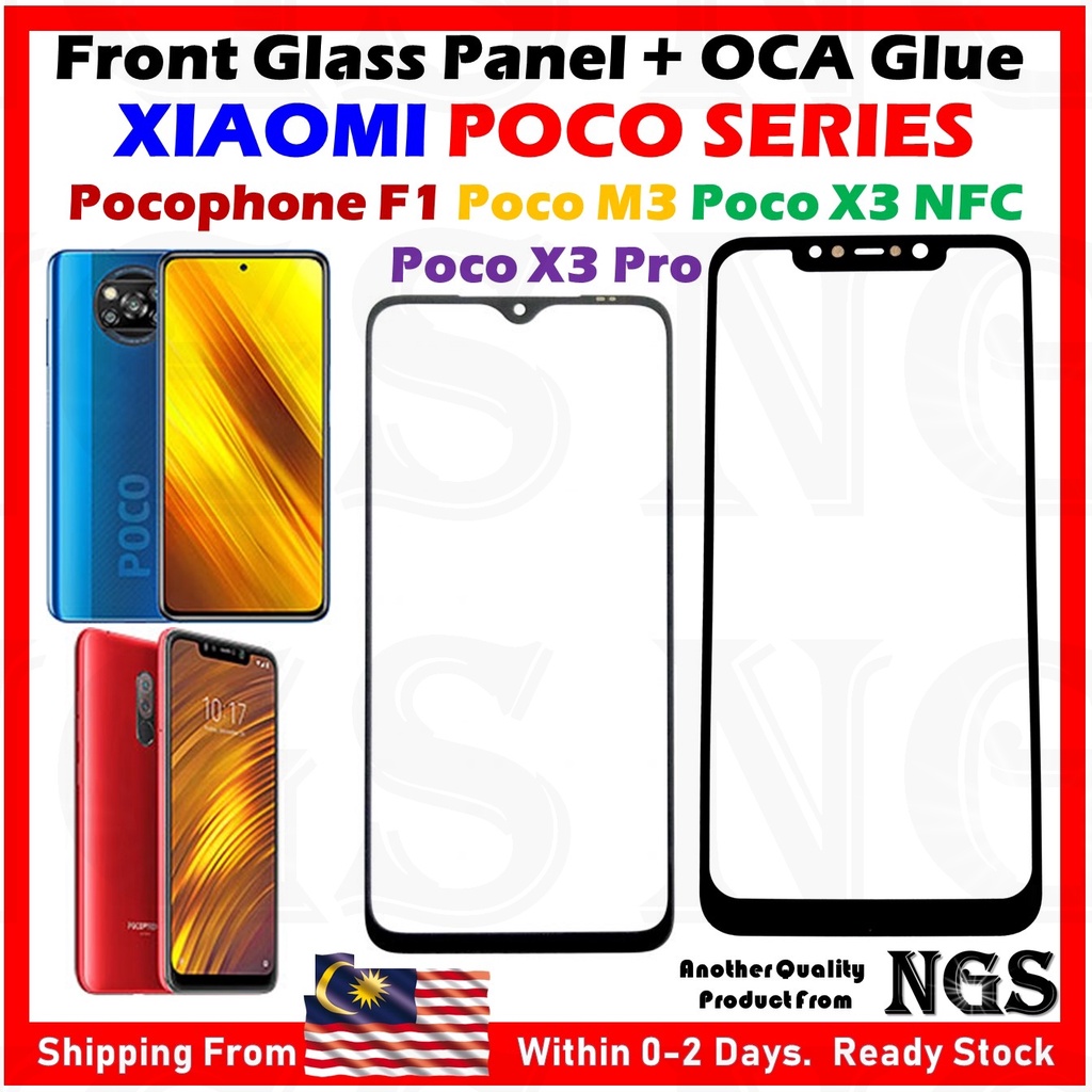 Replacement Front Glass Panel For Xiaomi Poco Series - Pocophone F1 ...