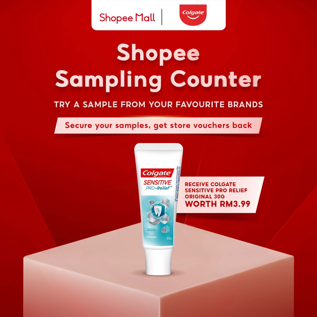 [Sampling Counter] Colgate Sensitive Pro Relief Toothpaste 30g Travel ...