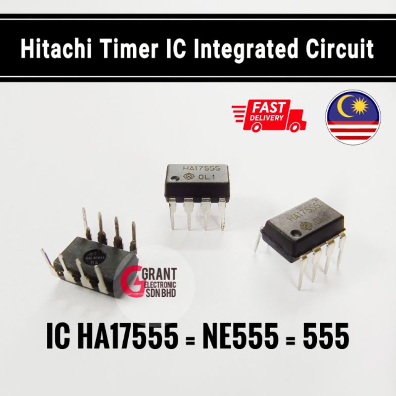 IC 555 NE555 HA17555 Timer IC Integrated Circuit DIP 8 | Shopee Malaysia