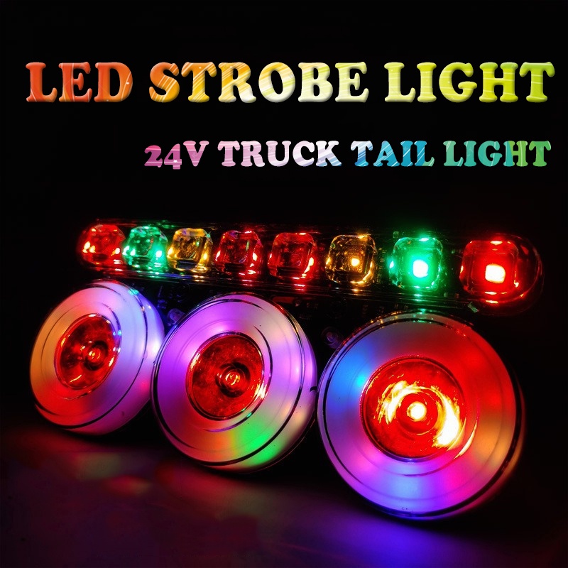 Colorful Truck/Lori LED Side Lamp 24V Side Marker Signal Light Lorry ...
