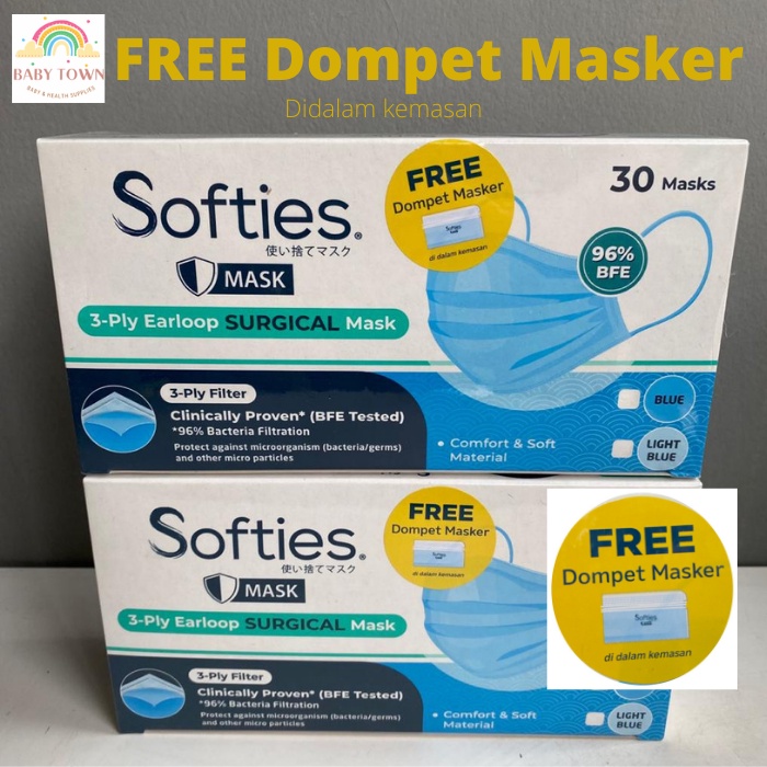 Softies Surgical Mask 3ply Contents 30 / Surgical Softies Masks ...