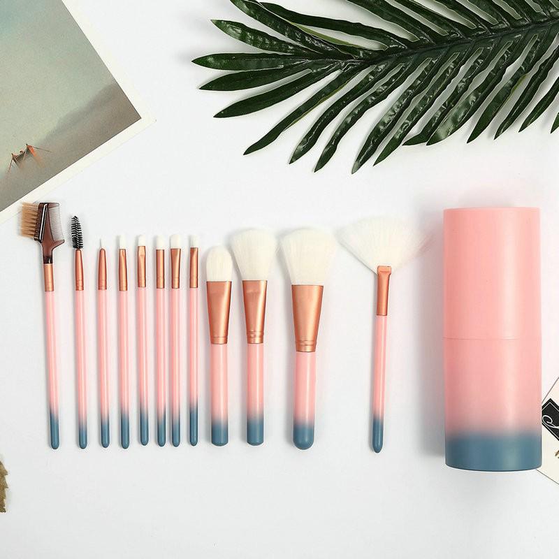 Berus Mekap Set 12Pcs Berus Mekap Lembut Makeup Brush Set with Round ...