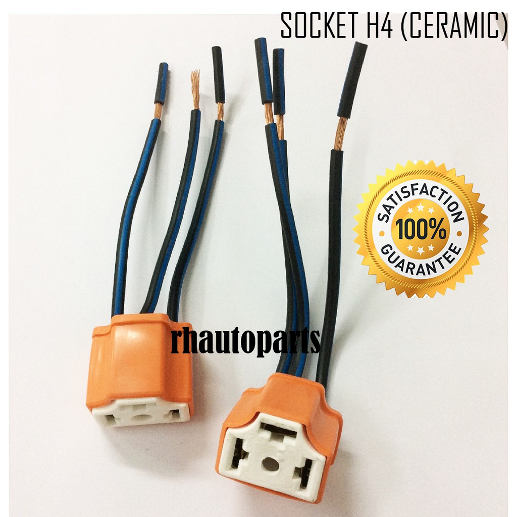 High Temperature Ceramic H4 Head Lamp Socket Malaysia (2PCS) | Shopee ...