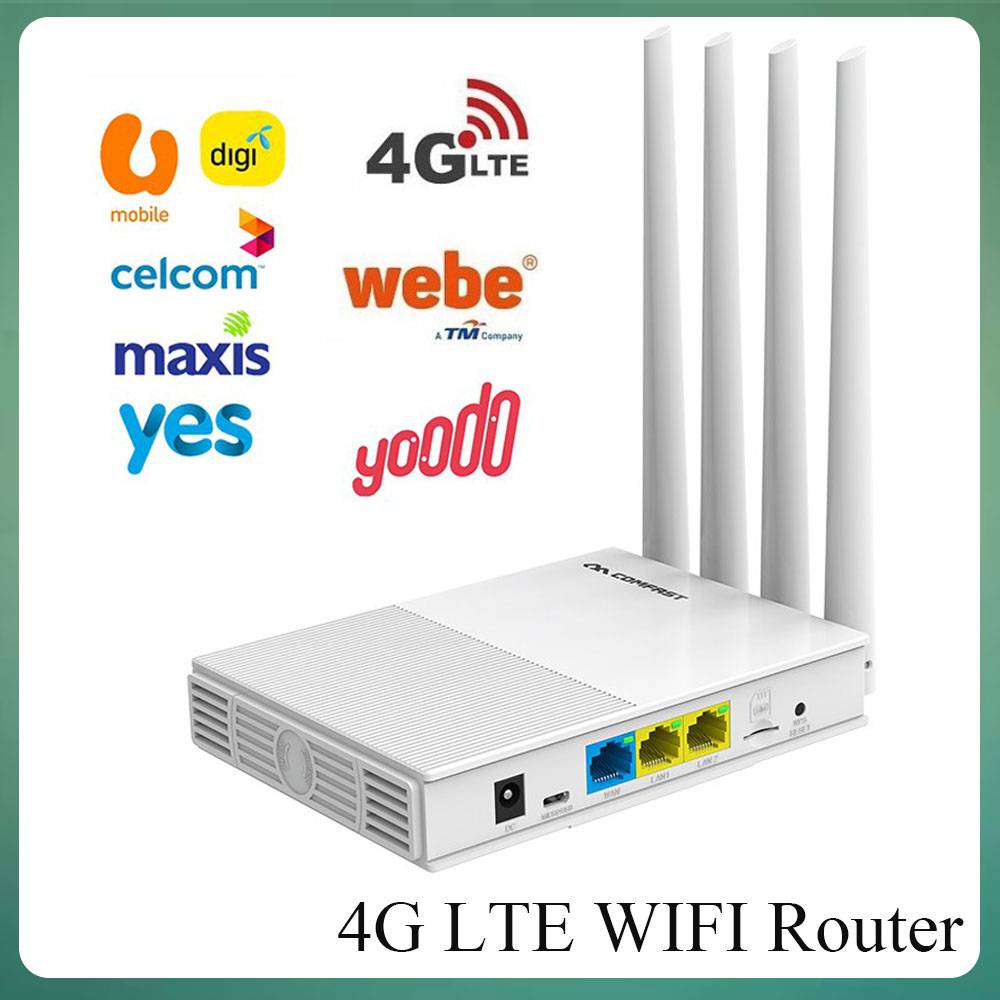 Comfast 4G LTE SIM Card Wifi Router Modified Unlimited Hotspot Modem ...