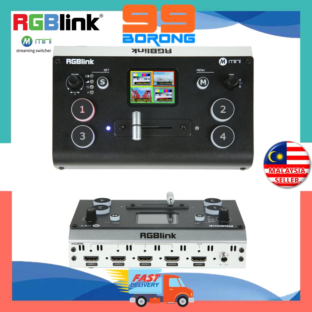 RGBlink mini Streaming Switcher with Preview Monitor Live Stream ...
