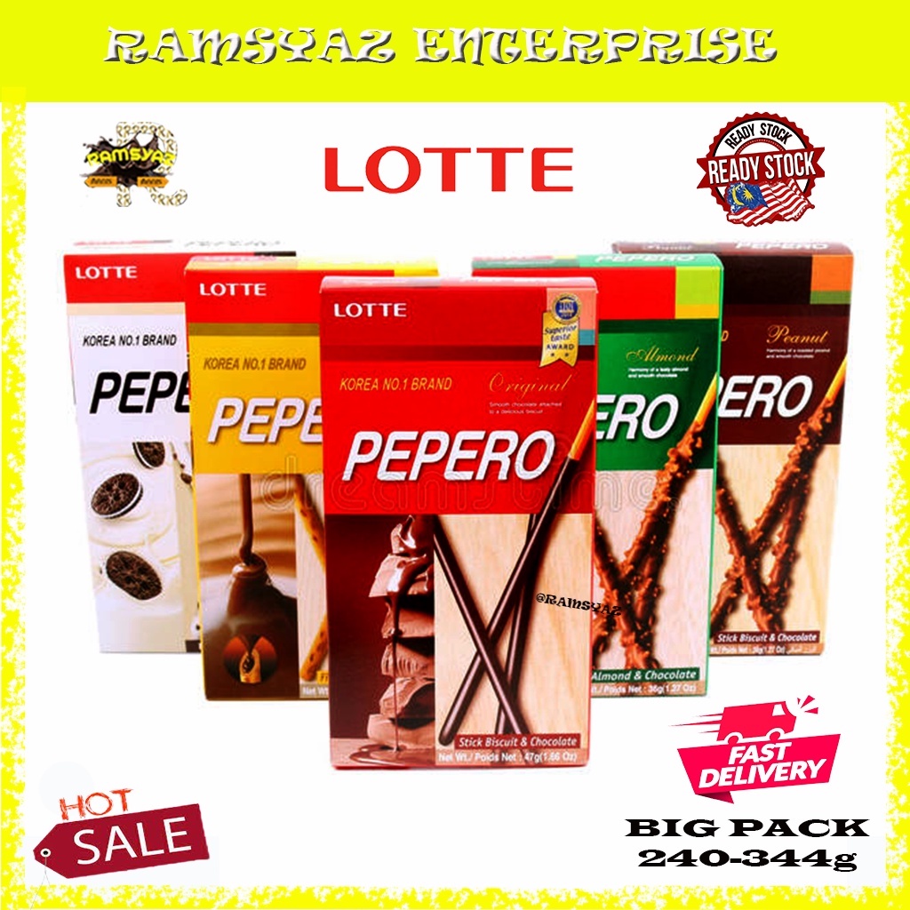 LOTTE PEPERO BIG PACK 8's PACK 256g | Shopee Malaysia