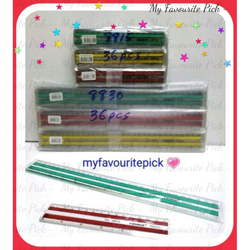 Plastic Harden Ruler Yosogo 88XX Series(Pack/36 pcs) | Shopee Malaysia