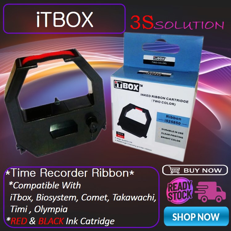 iTBOX i525850 100%ORIGINAL Time Recorder Ribbon Cartridges Punch Card ...