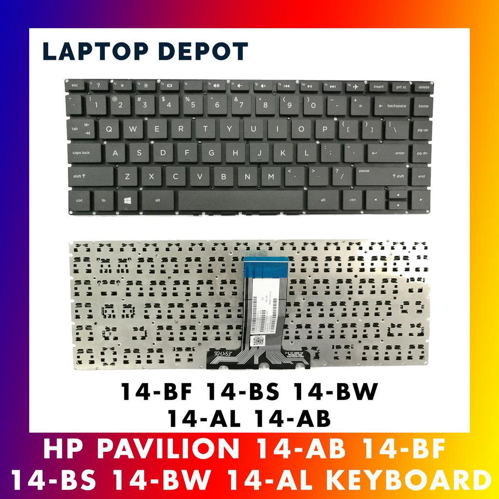HP Pavilion 14-BF 14-BS 14-BW 14-AL 14-AB US Replacement Keyboard ...