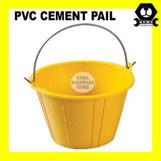 PVC CEMENT PAIL WITH HANDLE / BALDI SIMEN KUNING | Shopee Malaysia