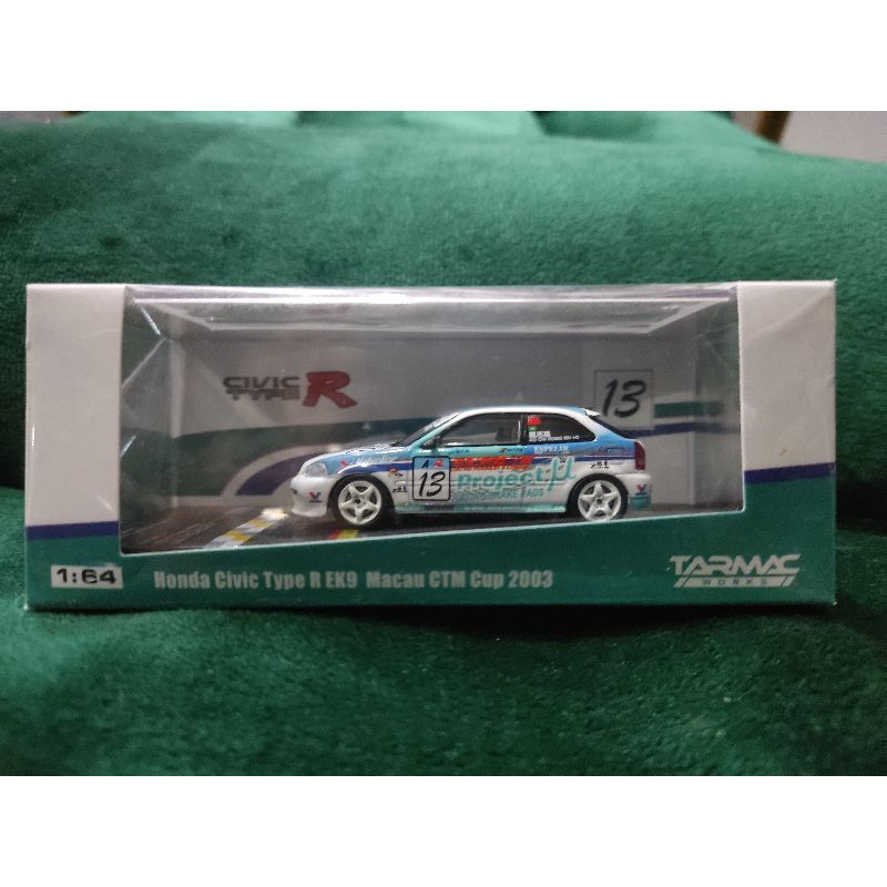 TARMAC WORKS 1/64 HONDA CIVIC TYPE R EK9 MACAU CTM CUP 2003 PROJECT MU ...