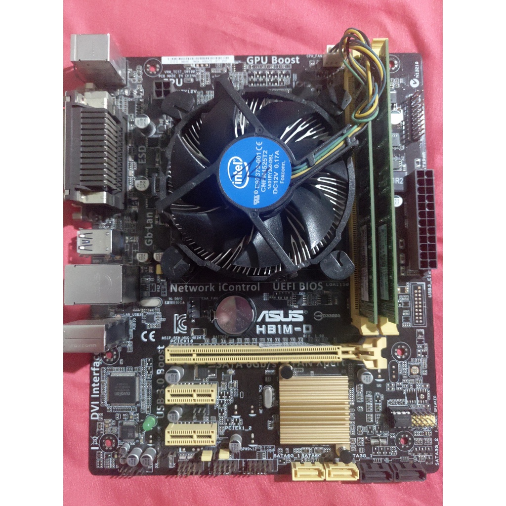 Asus H81M-D mainboard (including 2 RAM 4GB/ 2GB) | Shopee Malaysia