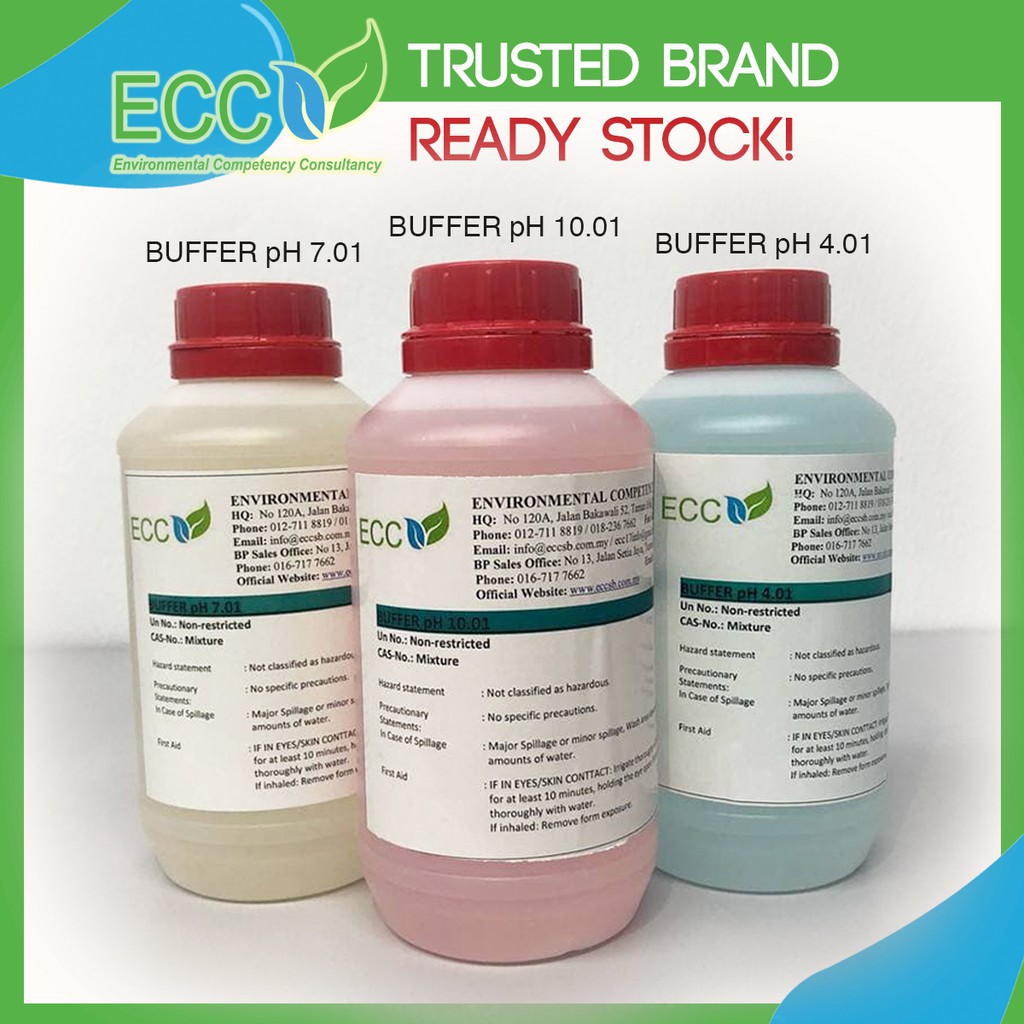 Coloured pH Buffer Solution 500 mL (pH4.01 / pH7.01 / pH10.01) | Shopee Malaysia