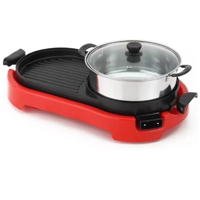 BBQ Steamboat 2 in 1 Pan Grill Combination | Shopee Malaysia