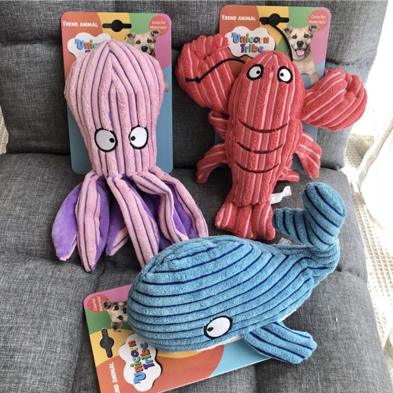 Squeaky Aquatic Seafood Sea Creatures Animals Fish Whale Octopus ...