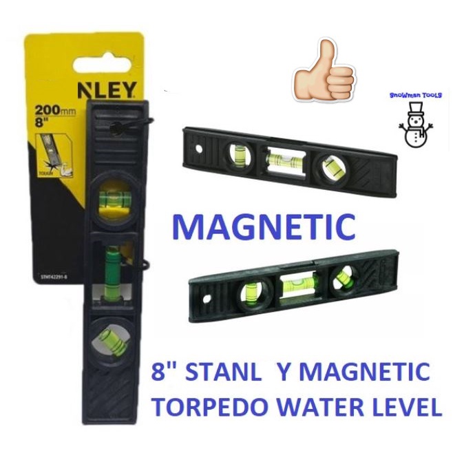 8'' MAGNETIC TORPEDO WATER LEVEL RULER 42291 BALANCE MEASURE ...