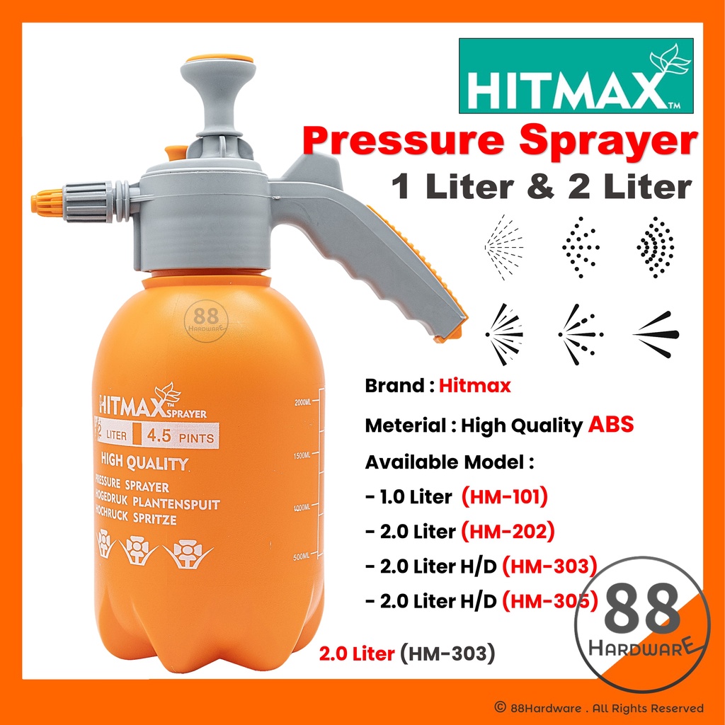 1L 2L Hitmax water sprayer pump Pam racun Pam racun bateri Pump racun ...