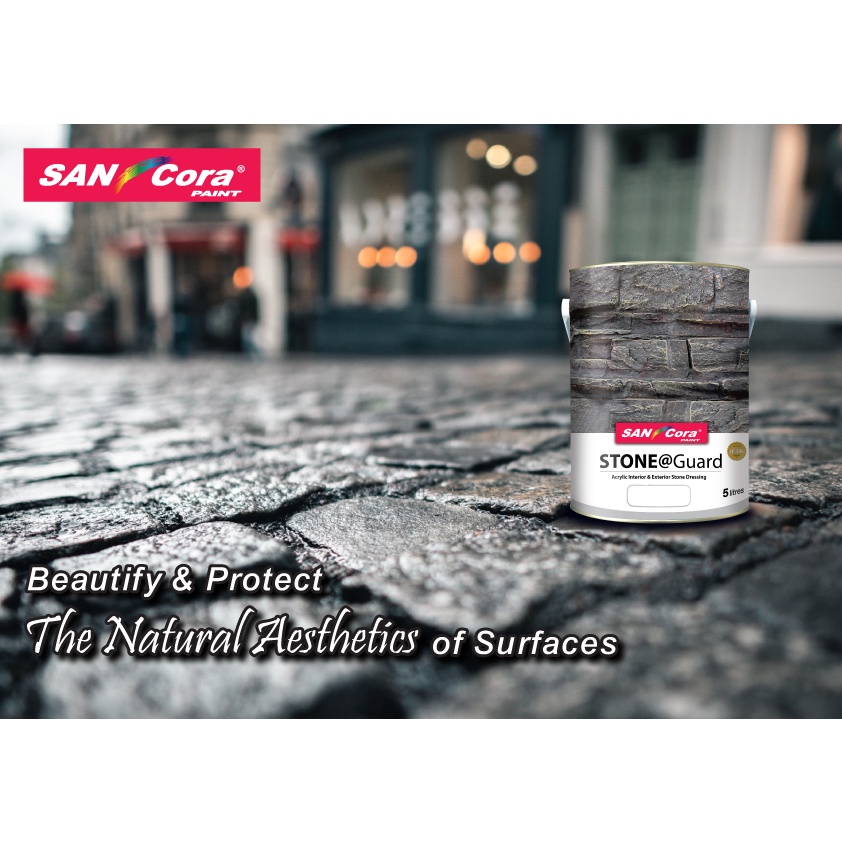 (1 Litre) SANCORA Stone Guard / Glossy Stone Varnish / Tiles Varnish ...