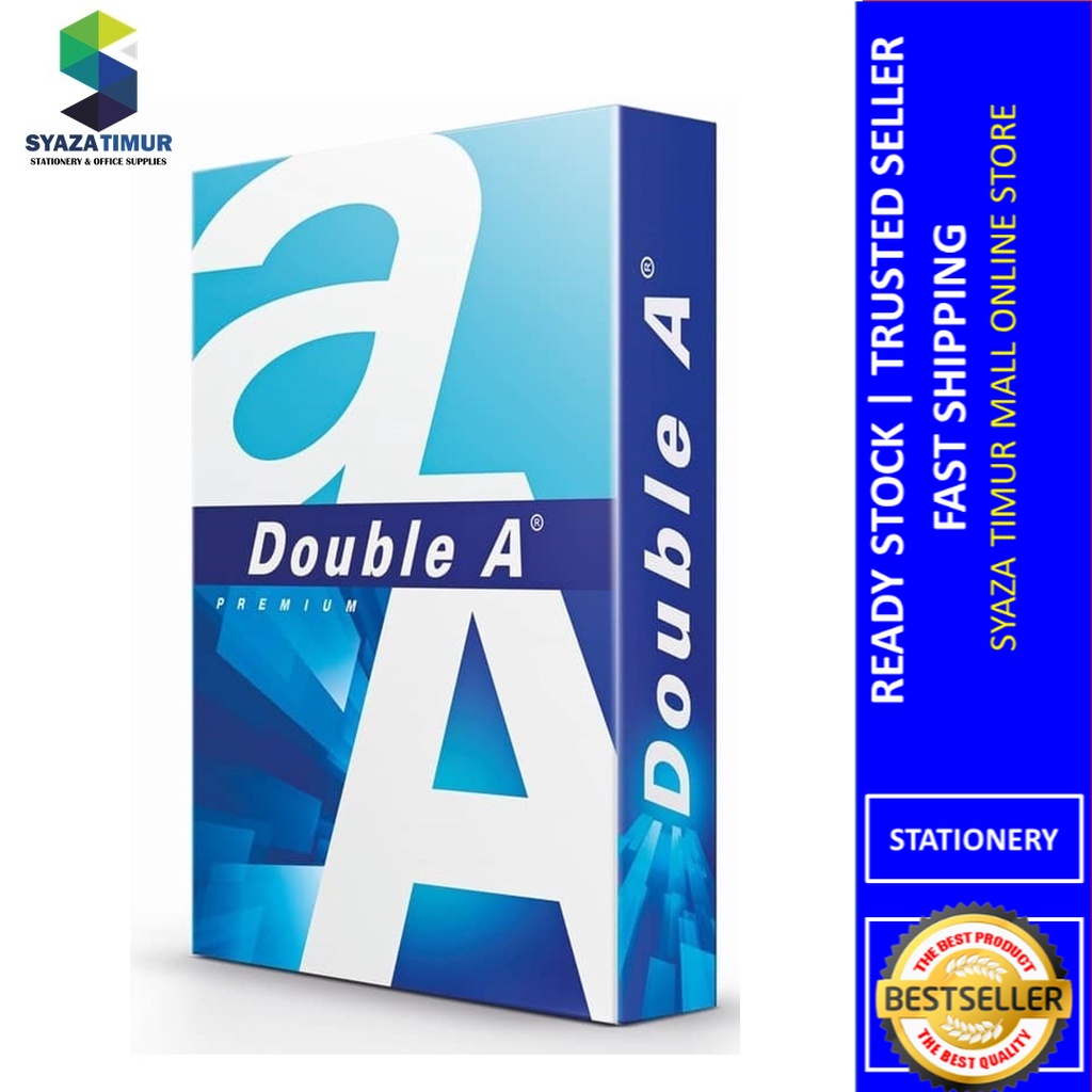 Double A A4 Paper 80GSM (500's x 5 Ream) | Shopee Malaysia
