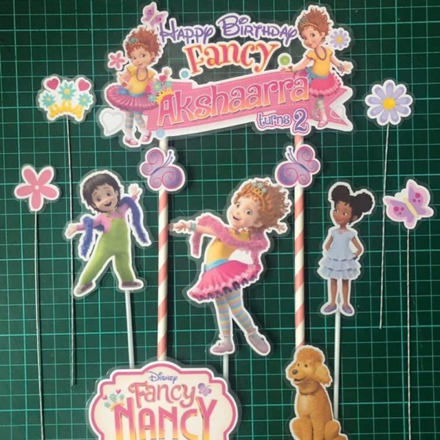 Fancy Nancy cake topper | Shopee Malaysia