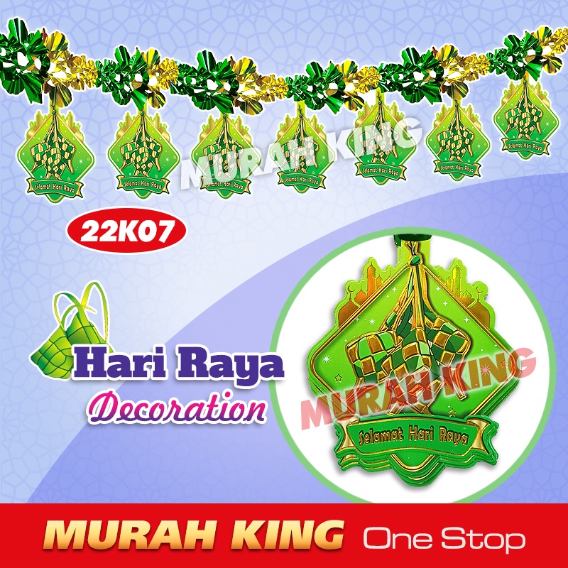 Hari Raya Hanging Tinsel Hari Raya Banner Hari Raya Decoration Selamat ...