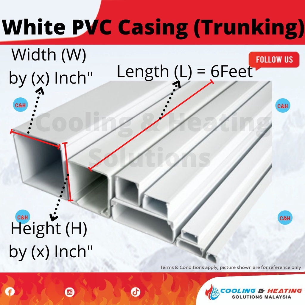 [READY STOCK] FEEMA / FIGHTER / GREENLAND PVC Casing (wiring) / u PVC ...