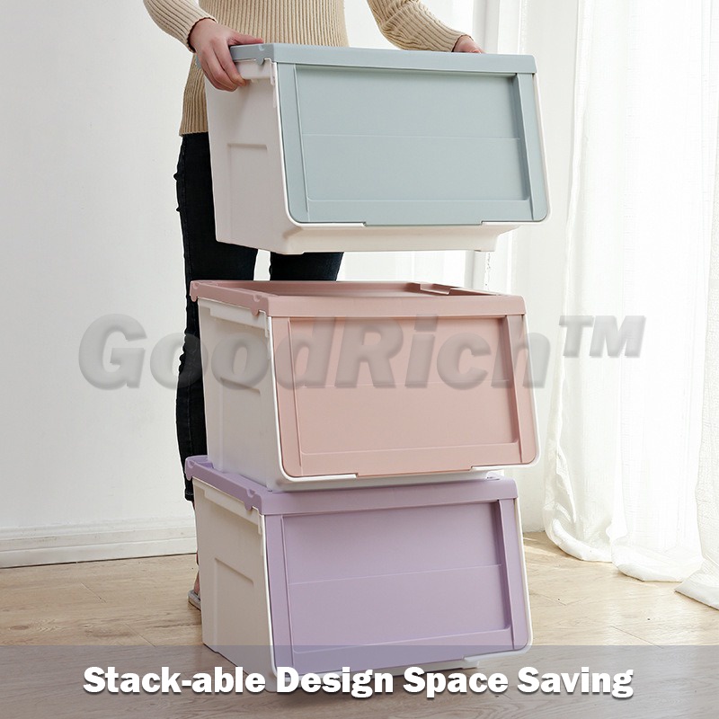 [1PCS] STACKABLE STORAGE DRAWER BOX /STORAGE CABINET /FLIP TOP PLASTIC ...