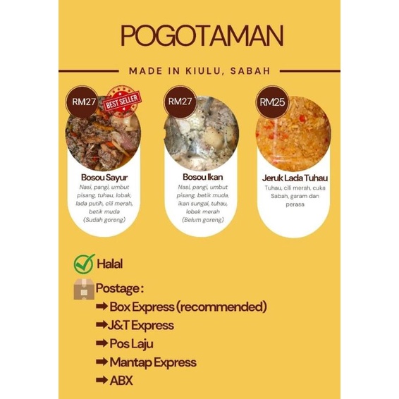Bosou sayur pogotaman | Shopee Malaysia