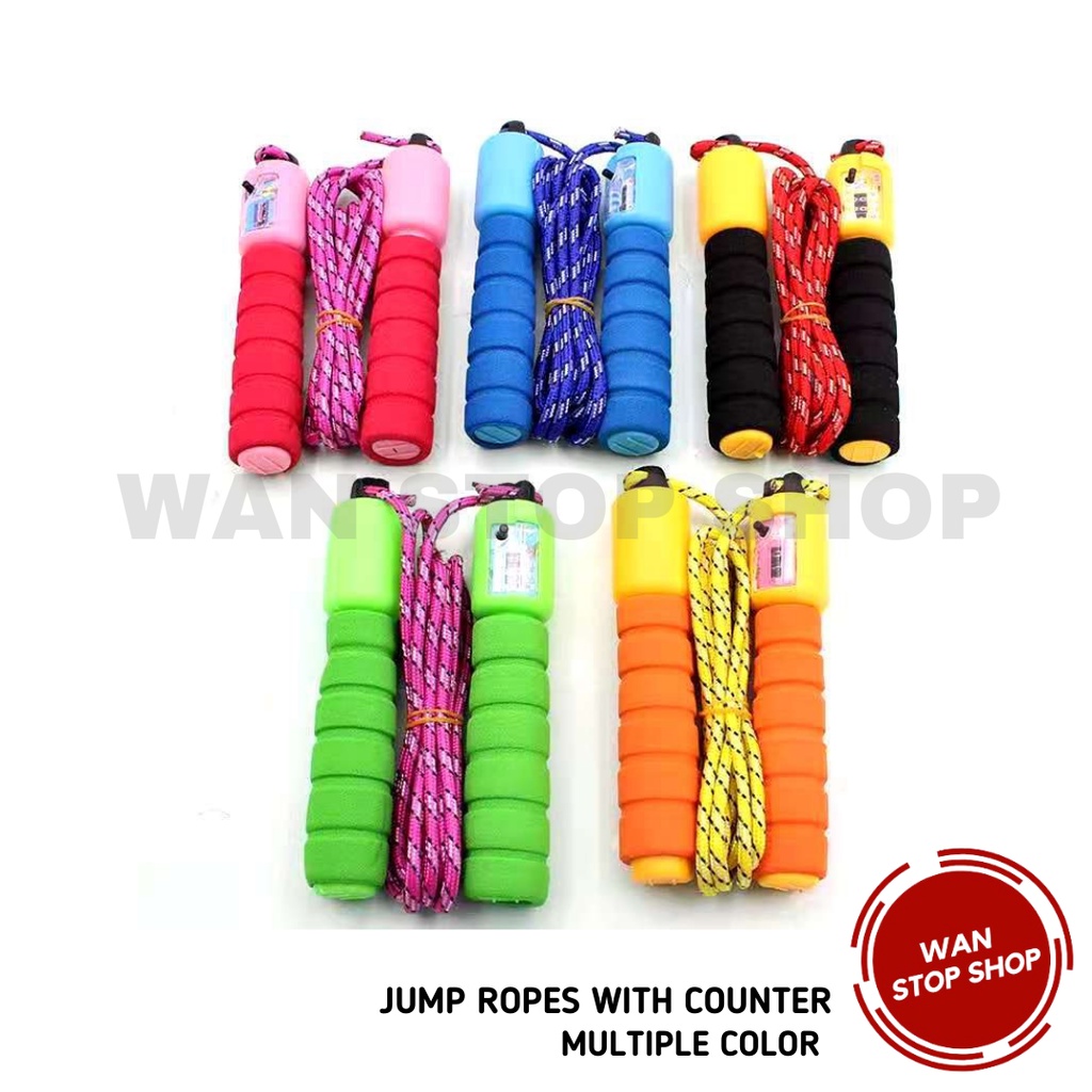 Jump Ropes with Counter Skipping Plastic Rope Plastic Rope Sports ...