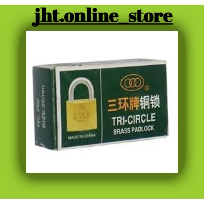 Tri-Circle Brass Padlock All Sizes | Shopee Malaysia