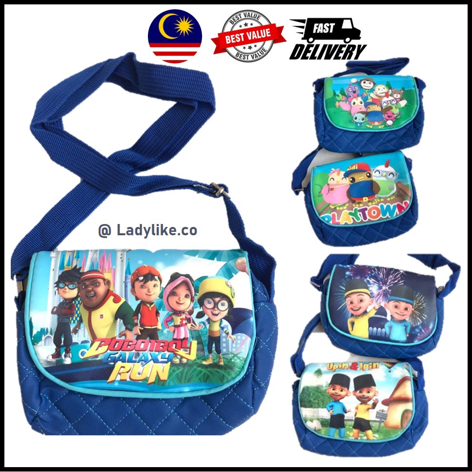 Kid Sling Bag Fashion Mini Beg Budak Cartoon Crossbody Beg Shoulder Bag ...