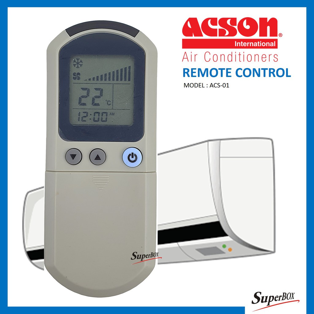 Acson Replacement For Acson Air Cond Aircond Air Conditioner Remote 