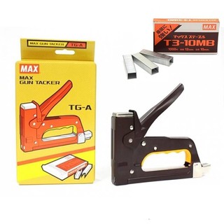 MAX T3-10MB Staple Refill Nail for Tacker Stapler Gun 1000Pcs | Shopee ...