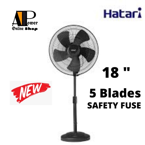Hatari Industrial Stand Fan IP18M1/IP20M1/IP22M1 - Black (18"/20"22 ...